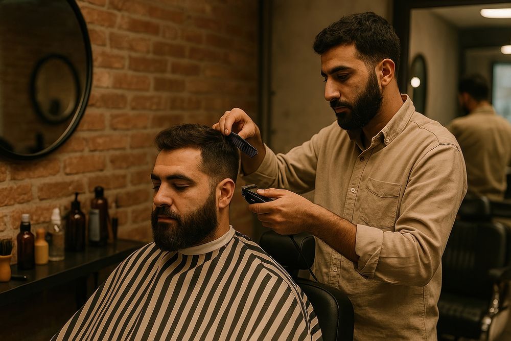 Barber grooming stylish haircut. | Free Photo - rawpixel