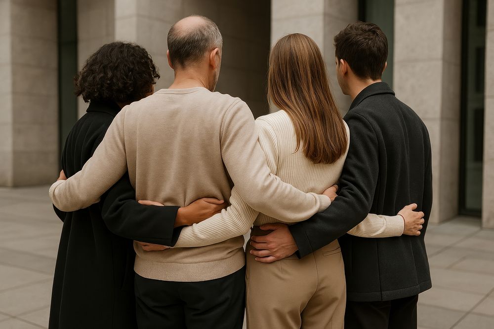 Diverse group unity embrace | Free Photo - rawpixel