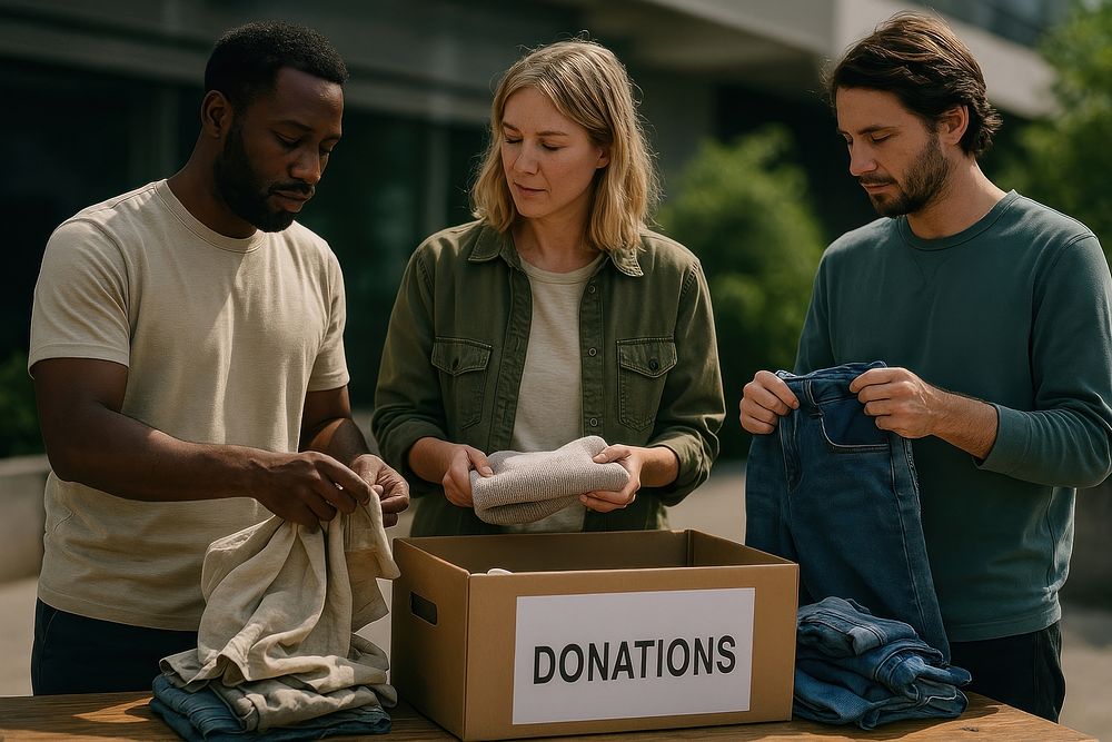 Group sorting clothing donations | Free Photo - rawpixel