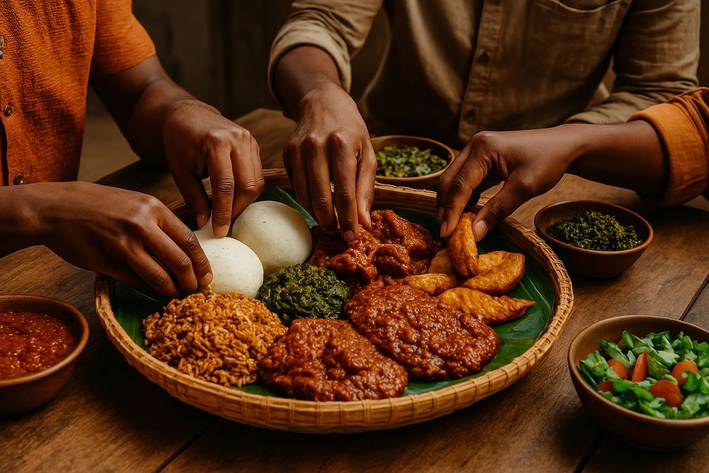 Traditional African cuisine platter | Free Photo - rawpixel