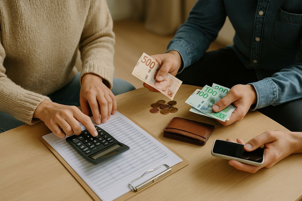 Calculating money exchange transaction. | Free Photo - rawpixel