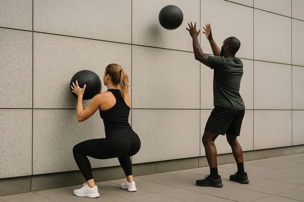 Dynamic wall exercise routine | Free Photo - rawpixel