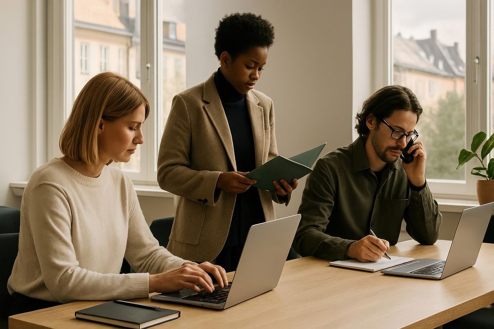 Professional team working together | Free Photo - rawpixel