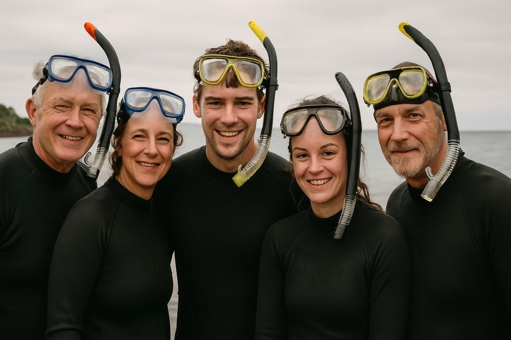 Group snorkeling adventure smiles | Free Photo - rawpixel