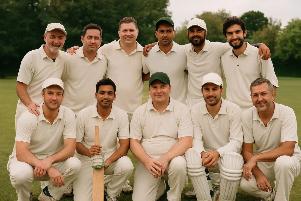 Team unity in cricket. | Free Photo - rawpixel