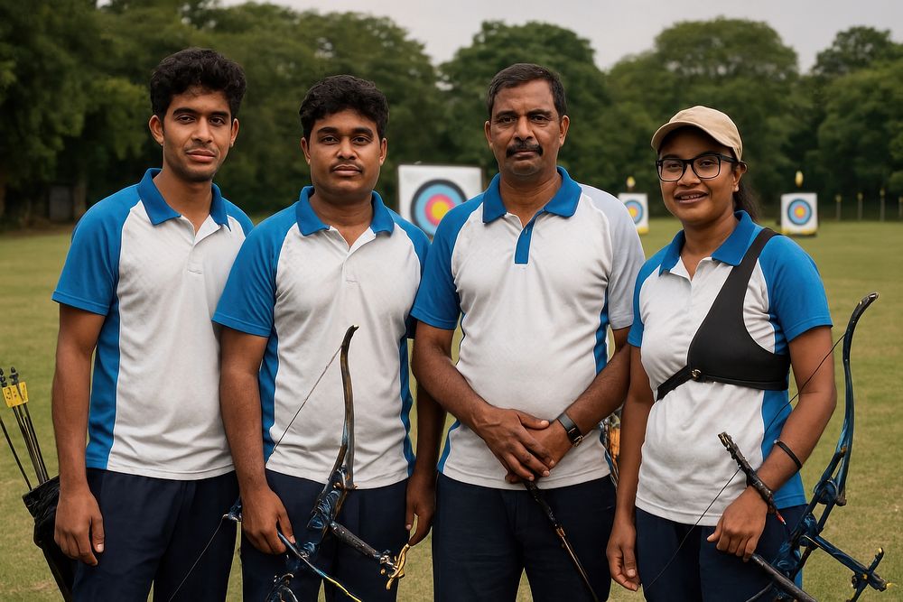 Archery team outdoor practice | Free Photo - rawpixel