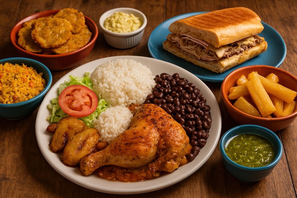 Delicious Cuban cuisine platter feast. | Free Photo - rawpixel
