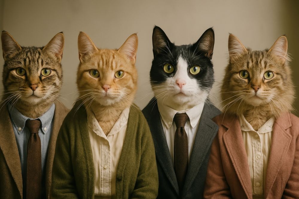 Cats dressed in suits | Free Photo - rawpixel
