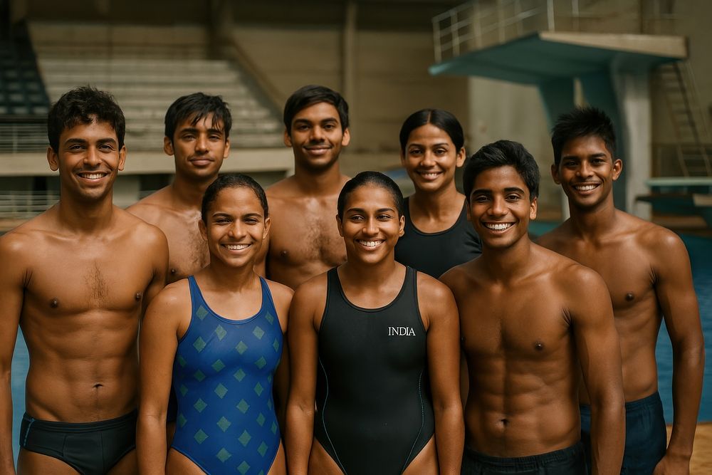 Diverse team of young swimmers | Free Photo - rawpixel