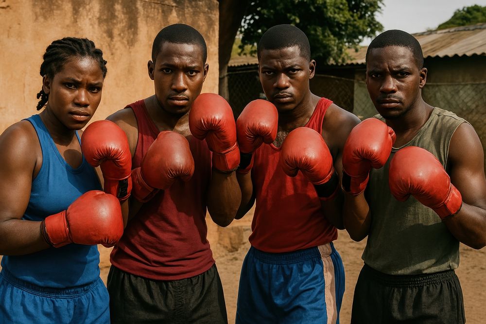 Determined boxers ready stance | Free Photo - rawpixel