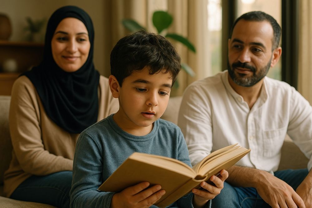 Family reading together at home. | Free Photo - rawpixel