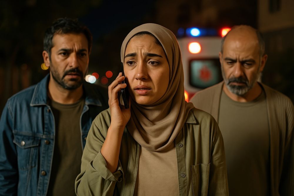 Worried people night emergency | Free Photo - rawpixel