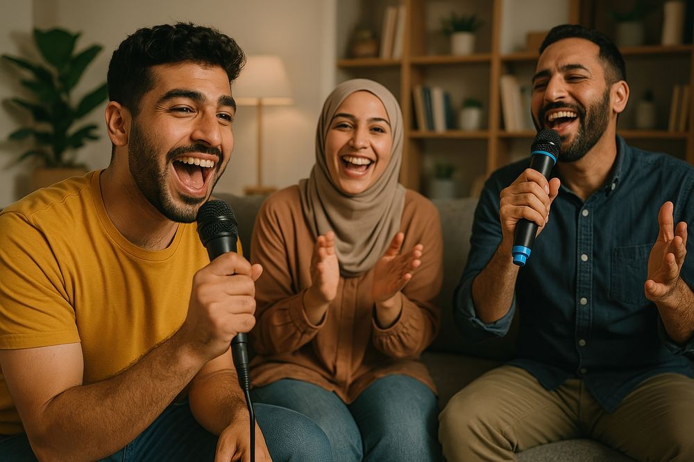 Joyful friends singing together | Free Photo - rawpixel