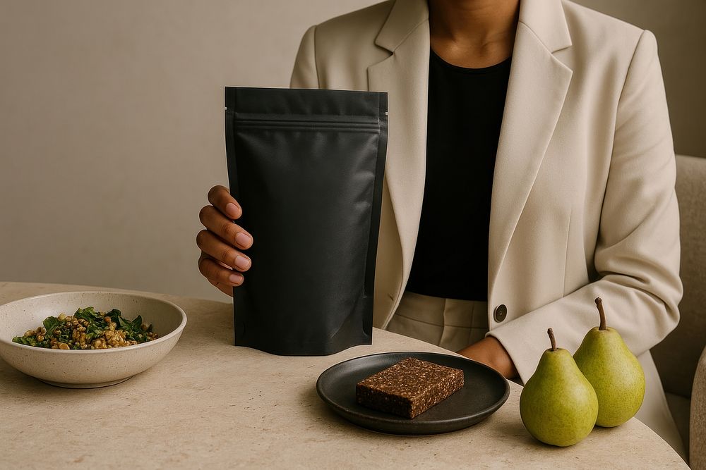 Healthy snack packaging display | Free Photo - rawpixel