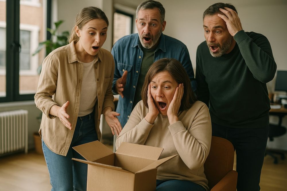 Surprised group opening box | Free Photo - rawpixel