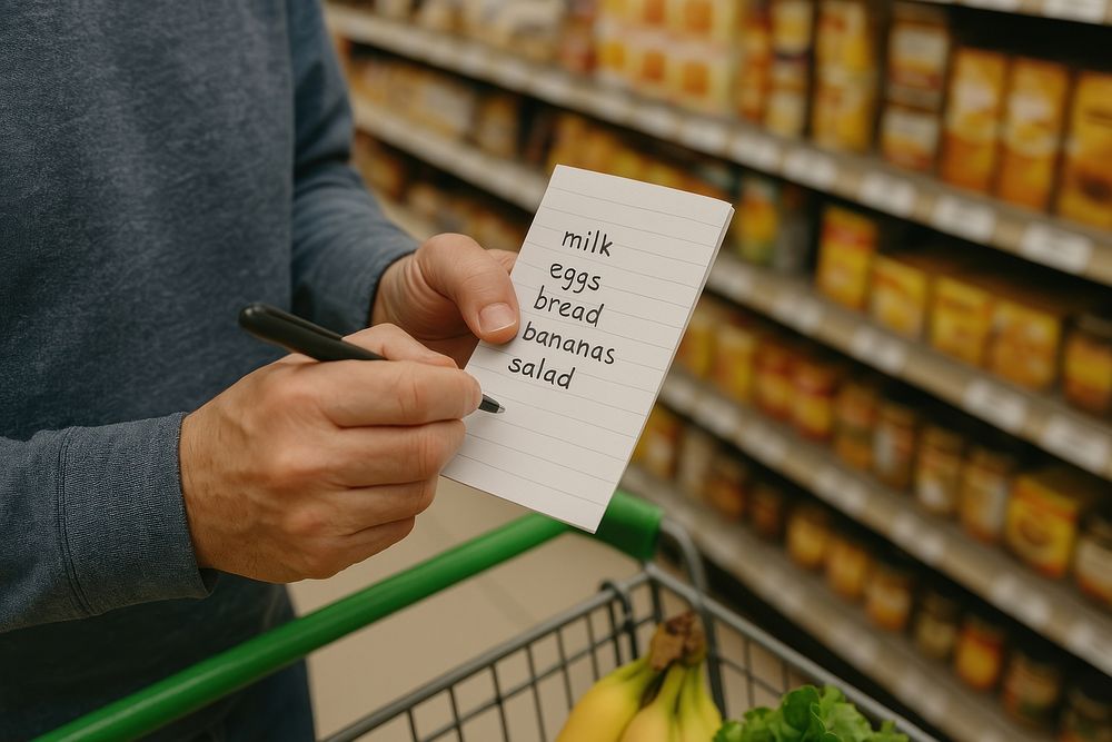 Grocery shopping list essentials | Free Photo - rawpixel