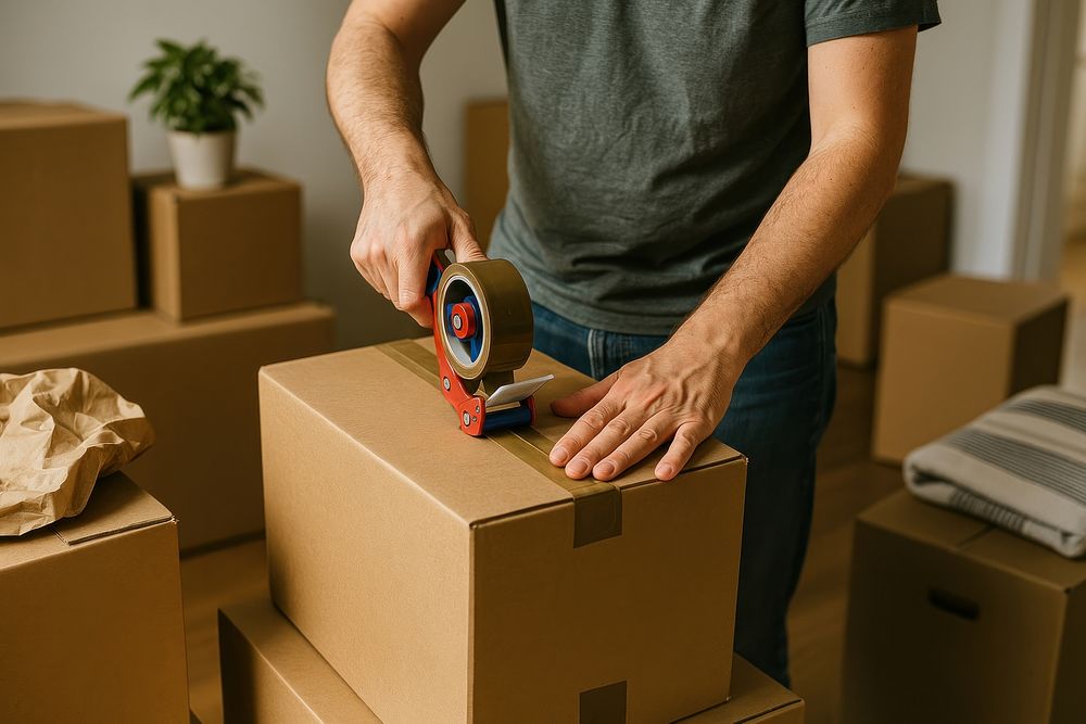 Efficient packing process underway. | Free Photo - rawpixel