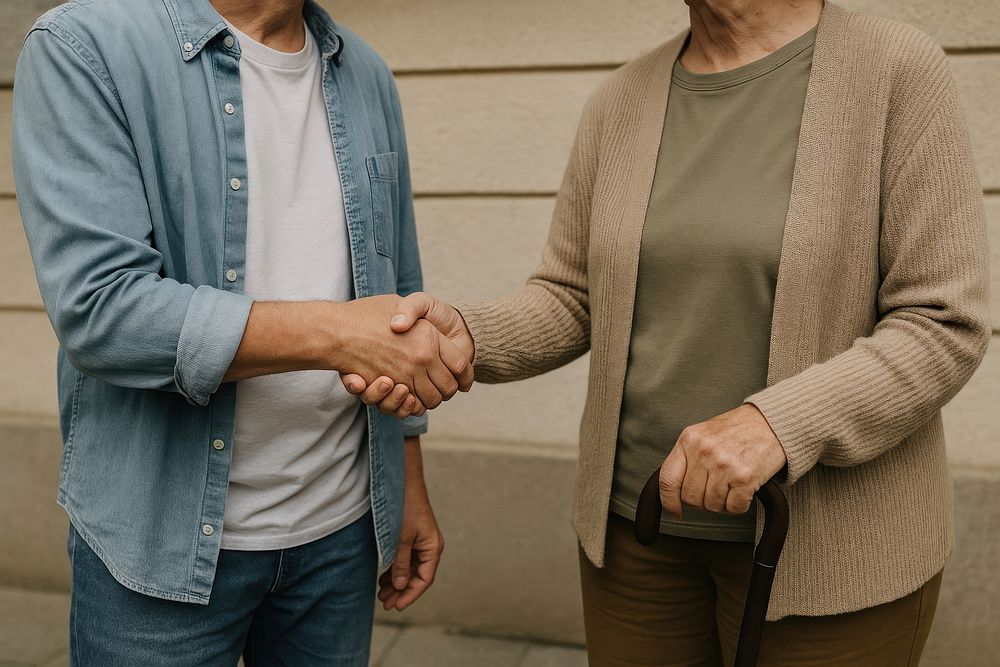 Handshake between two generations | Free Photo - rawpixel