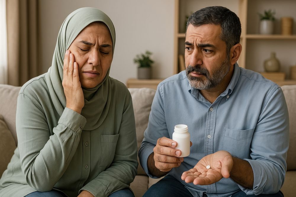 Concerned couple discussing medication | Free Photo - rawpixel
