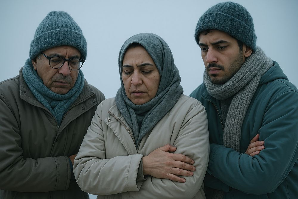 Family enduring cold weather together. | Free Photo - rawpixel