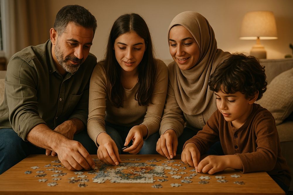 Family bonding through puzzles | Free Photo - rawpixel