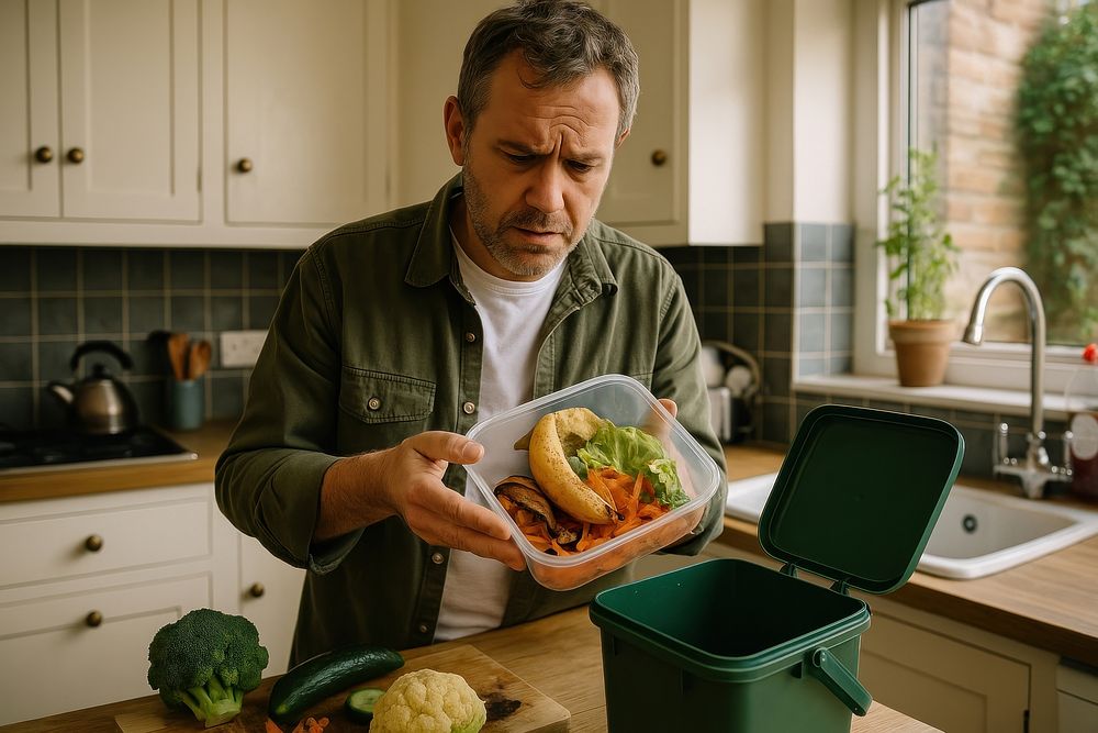 Man sorting kitchen waste | Free Photo - rawpixel