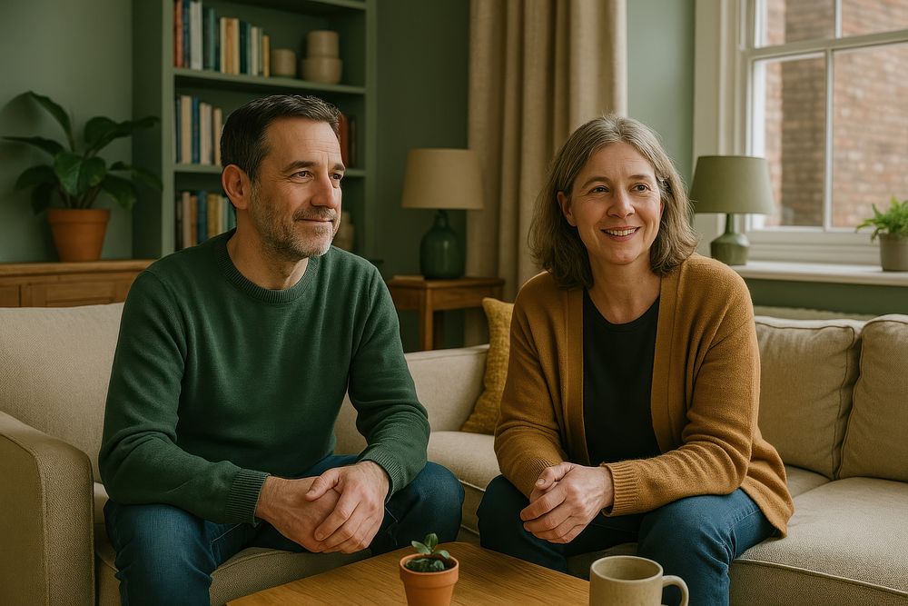 Cozy couple enjoying home. | Free Photo - rawpixel