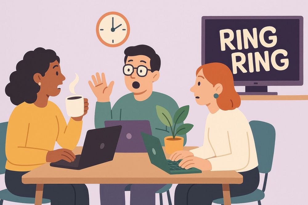 Animated office meeting discussion | Free Photo Illustration - rawpixel