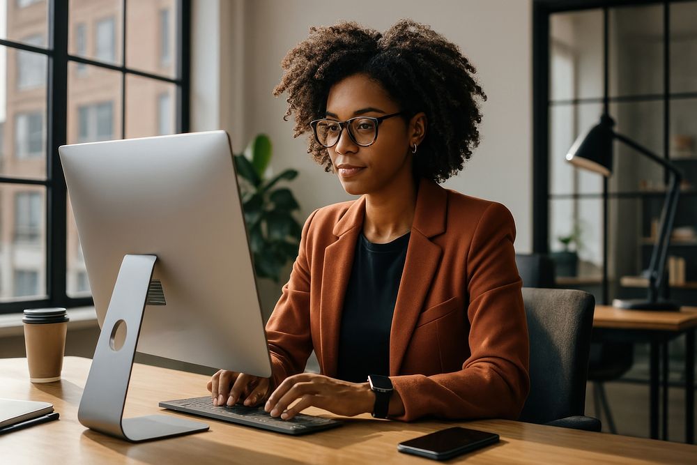 Focused professional in modern office | Free Photo - rawpixel