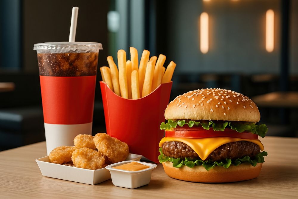 Classic fast food meal delight. | Free Photo - rawpixel