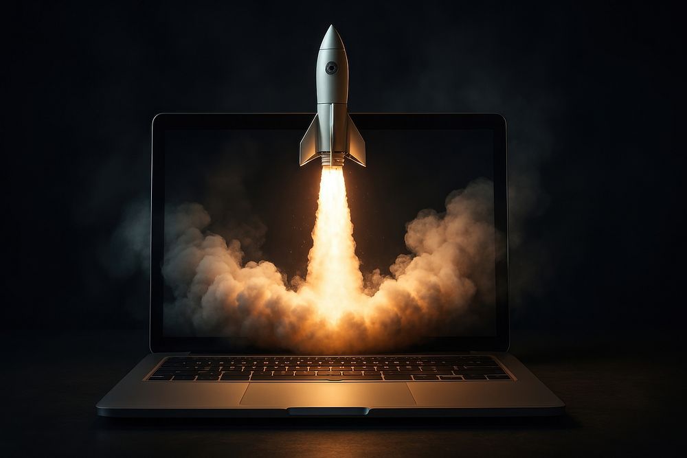 Digital innovation rocket launch | Free Photo - rawpixel