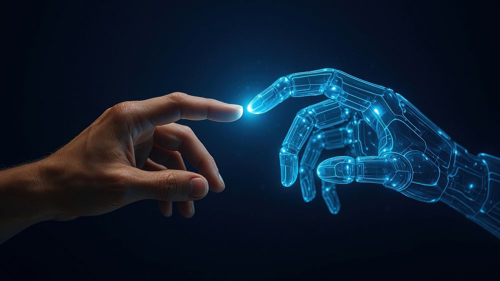 Human-robot connection through touch | Free Photo - rawpixel