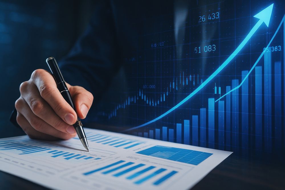 Financial growth analysis chart | Free Photo - rawpixel