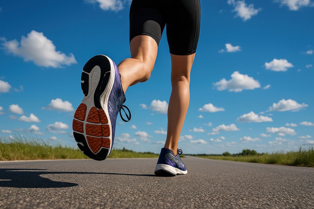 Running shoes on road | Free Photo - rawpixel