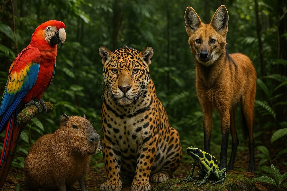 Diverse Amazon rainforest wildlife | Free Photo - rawpixel