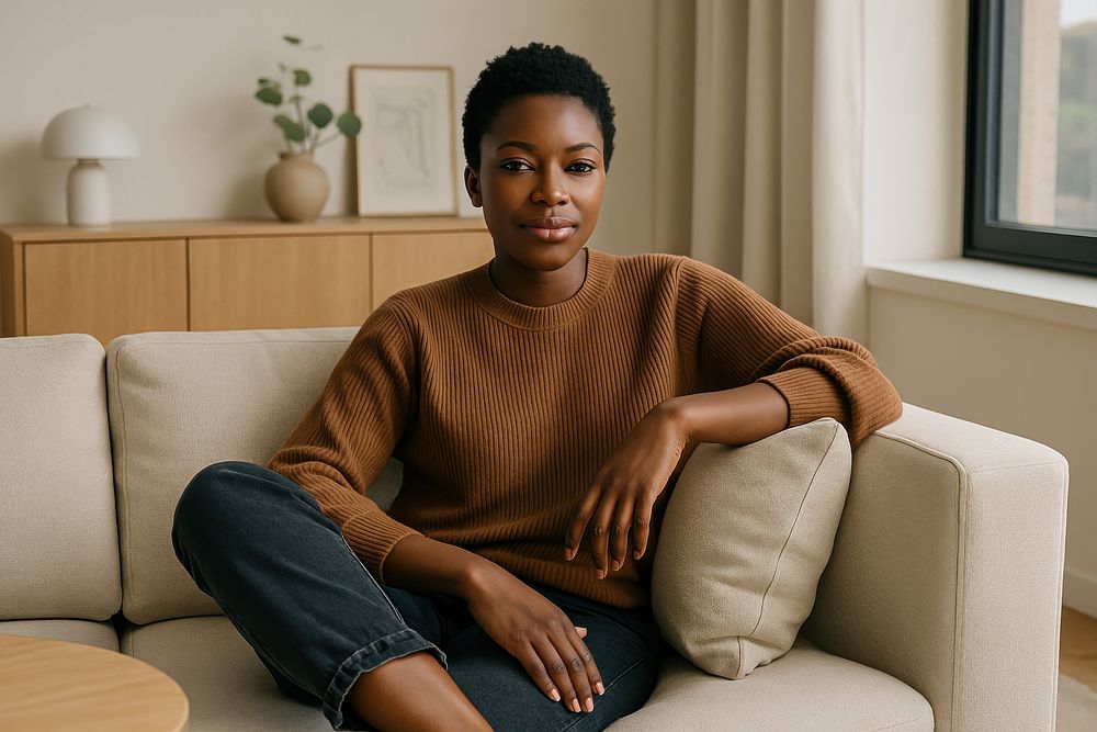 Relaxed modern living room portrait. | Free Photo - rawpixel