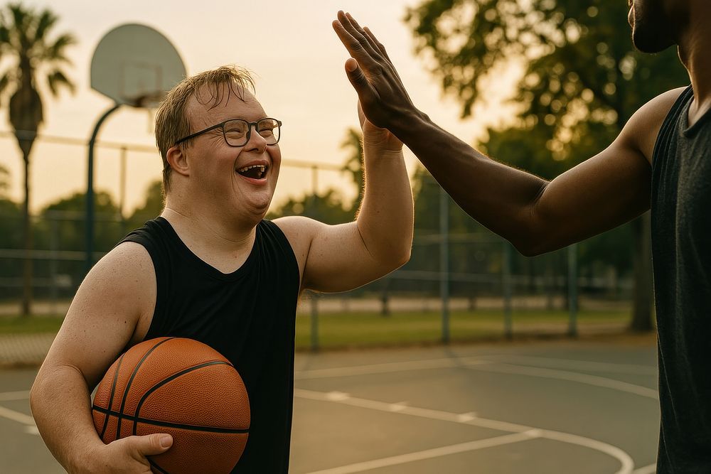 Inclusive basketball game joy | Free Photo - rawpixel