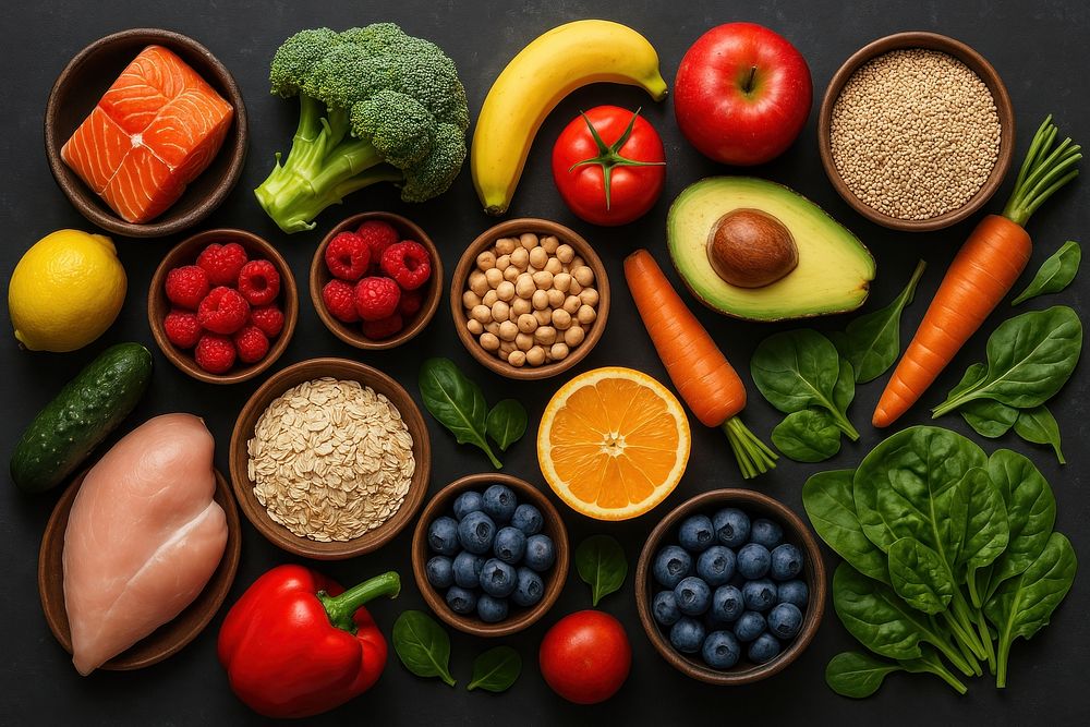 Colorful healthy food assortment | Free Photo - rawpixel