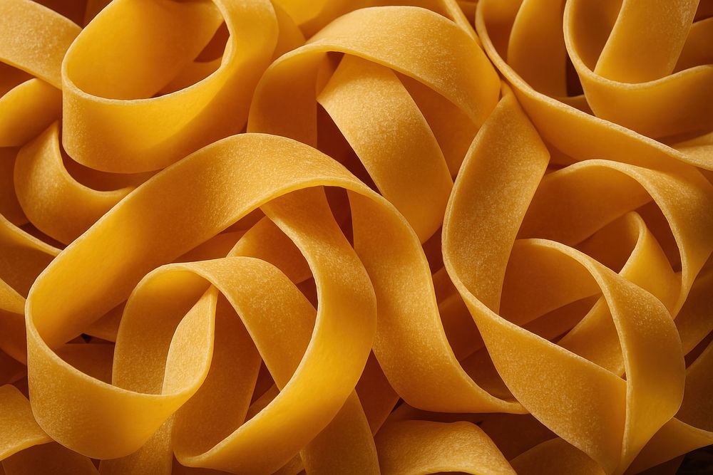 Golden ribbons of pasta. | Free Photo - rawpixel