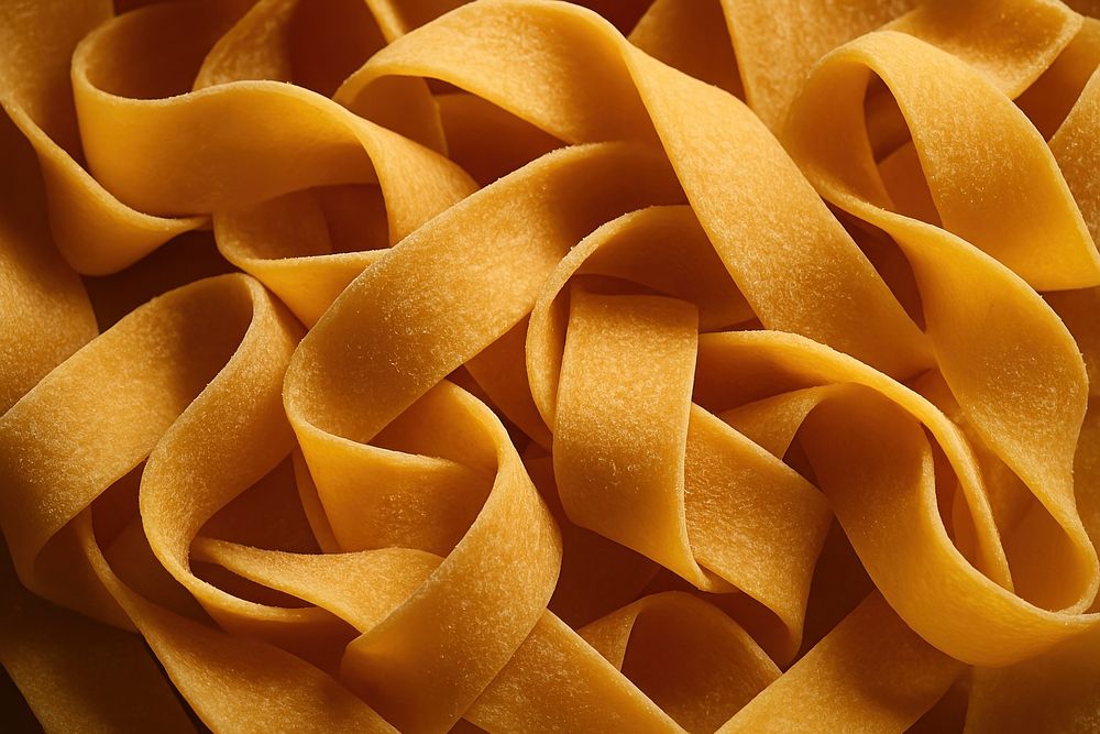 Golden ribbons of pasta. | Free Photo - rawpixel