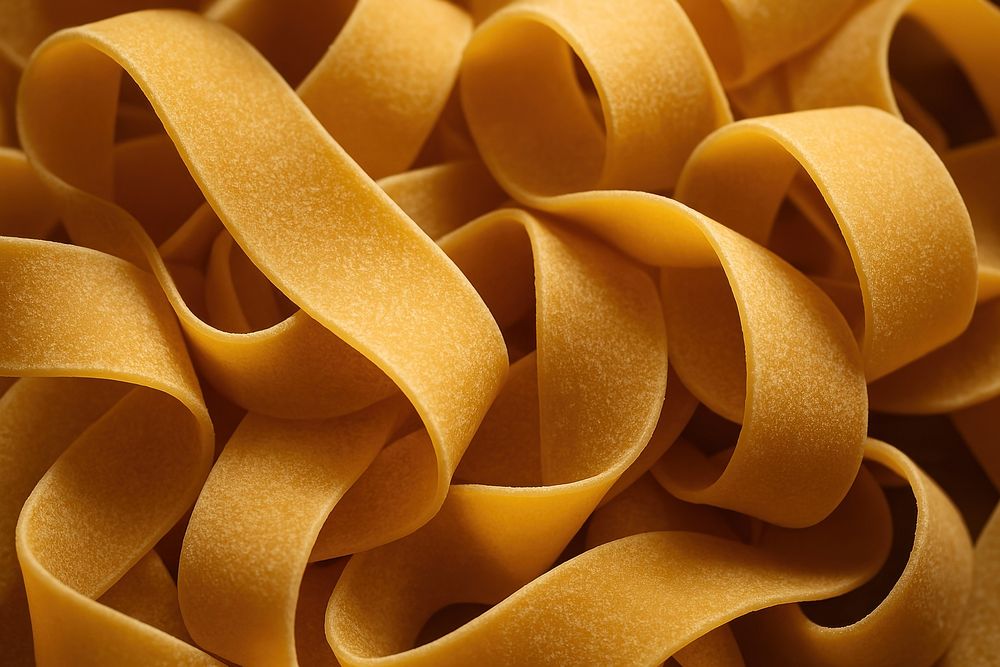 Golden ribbons of pasta | Free Photo - rawpixel