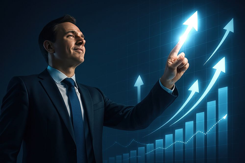 Business growth futuristic technology | Free Photo - rawpixel