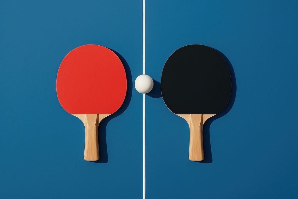 Colorful table tennis paddles aligned | Free Photo - rawpixel