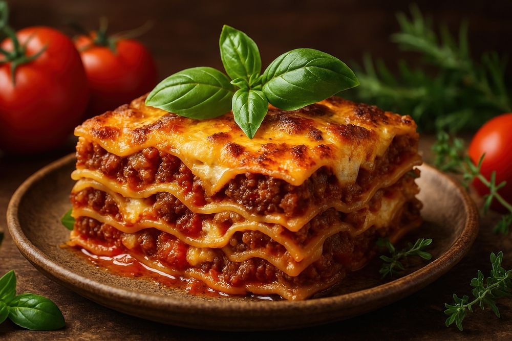 Delicious homemade lasagna slice | Free Photo - rawpixel