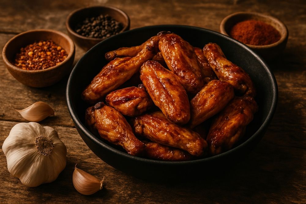 Delicious spicy chicken wings bowl. | Free Photo - rawpixel