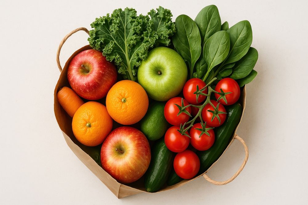 Fresh vibrant healthy produce basket | Free Photo - rawpixel