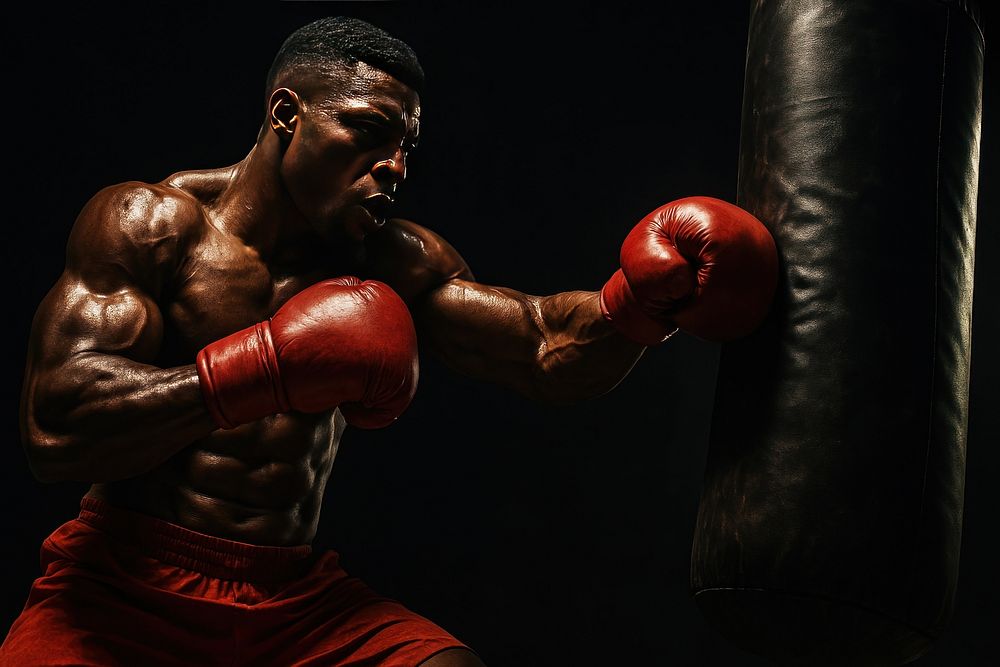 Intense boxing training session captured | Free Photo - rawpixel