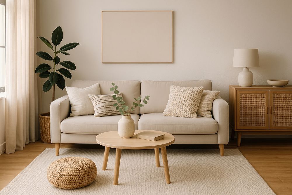 Minimalist cozy living room decor | Free Photo - rawpixel