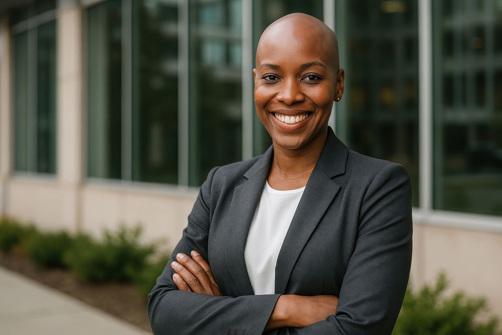 Confident professional woman smiling. | Free Photo - rawpixel
