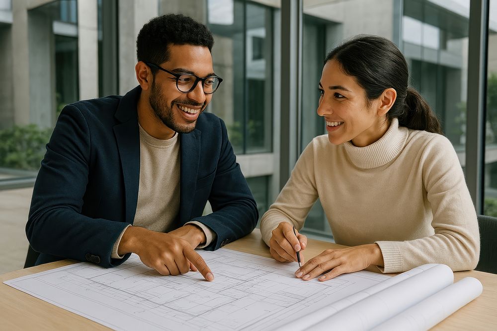 Collaborative architectural planning session. | Free Photo - rawpixel